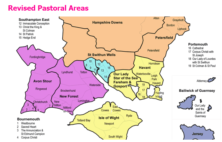 New Pastoral Areas for the Diocese shared- Catholic Diocese of Portsmouth